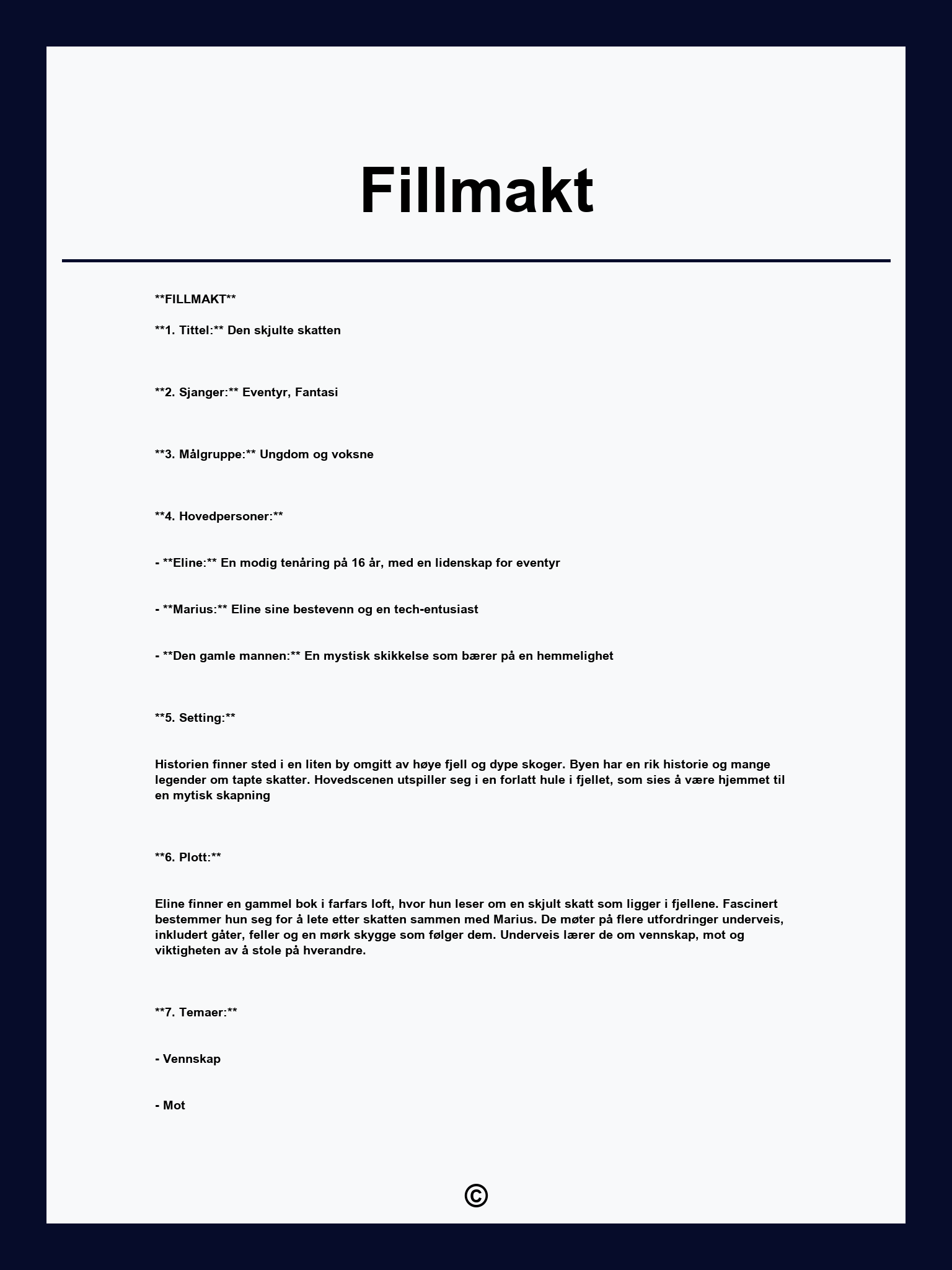 Fillmakt